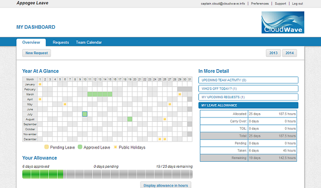 Arrivals: Appogee Leave Version 6 | Appogee HR